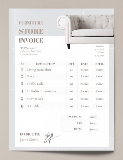 Free Furniture Store Invoice Template In Google Docs