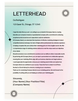 Free Gradient Marketing Letterhead Template In Google Docs