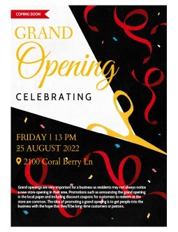 Free Grand Opening Invitation Template In Google Docs