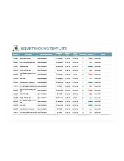 Issue Tracking Chart