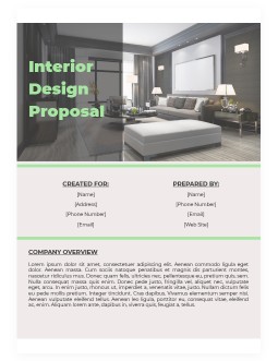 Free Interior Design Proposal Template In Google Docs