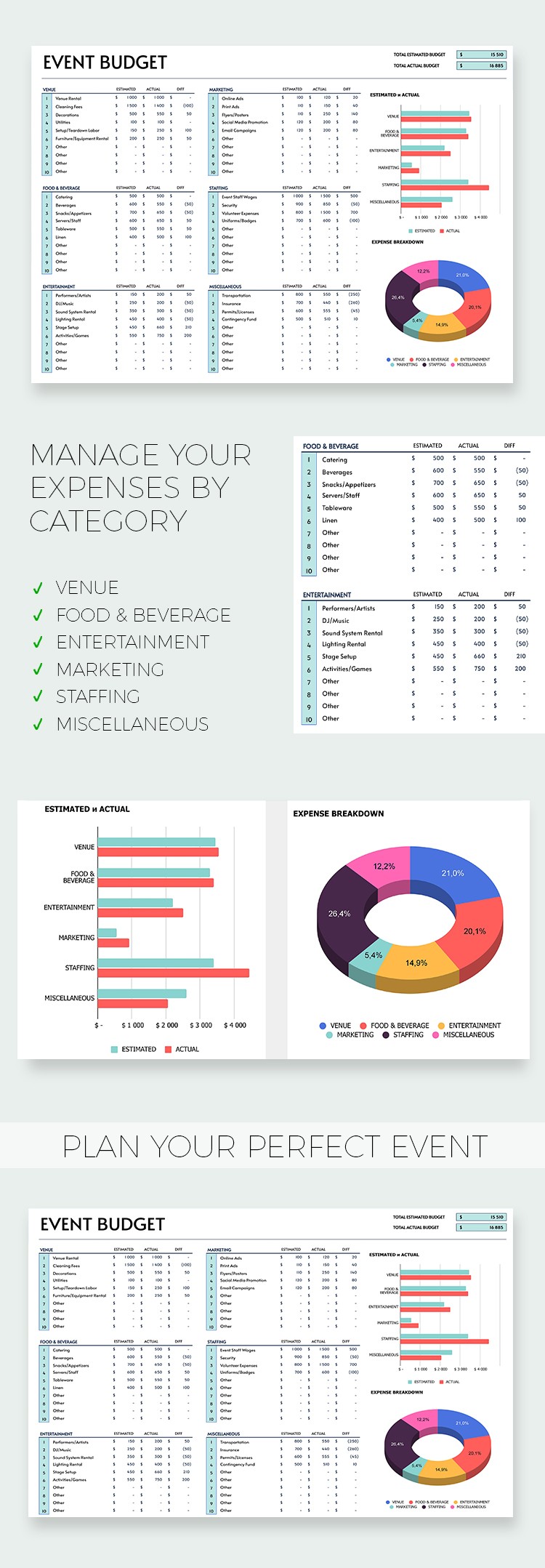 Sample Event Budget Template Free Event Budget Templates In MS Excel