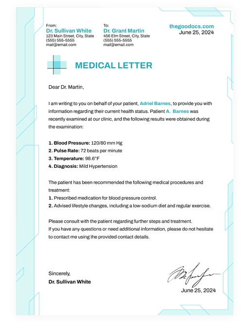 Physician Letter Templates