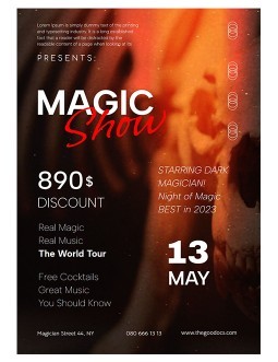 Magic Show Poster Template