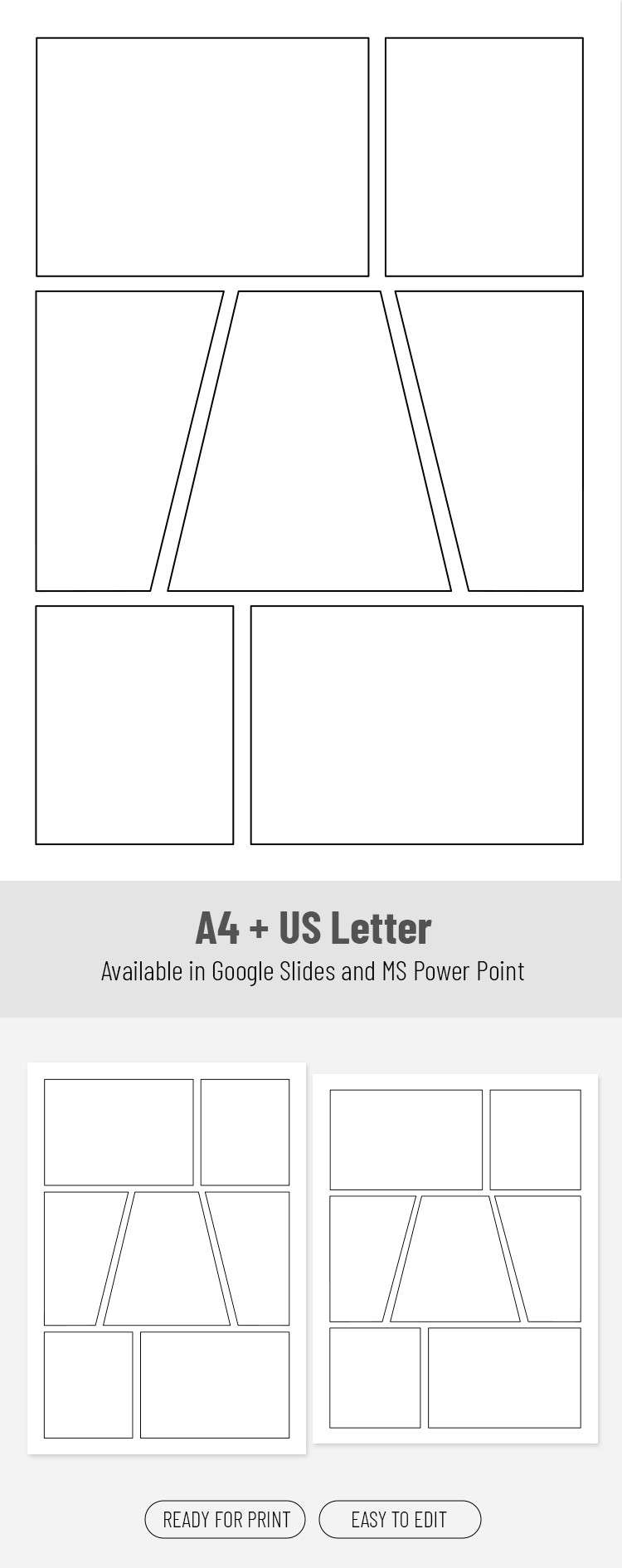 Free Manga Comic Panel Template In Google Slides