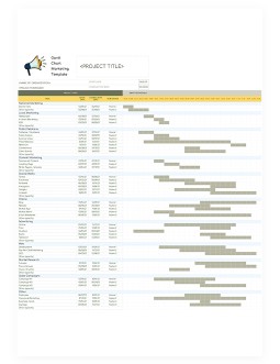 Free Marketing Gantt Chart Template | thegoodocs.com