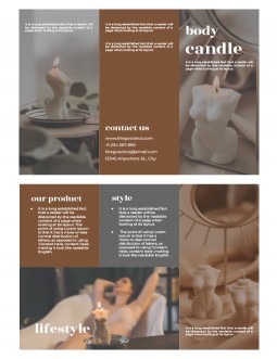 Free Modern Body Candle Brochures Template In Google Docs