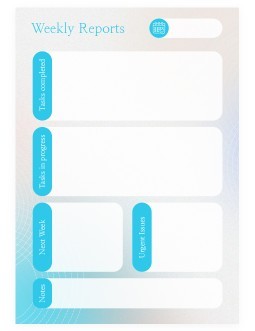 Free Modern Gradient Weekly Reports Template In Google Docs