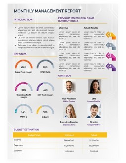 Free Monthly Management Report Template in Google Docs and Microsoft ...