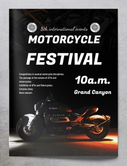 Free Motorcycle Flyer Template | thegoodocs.com