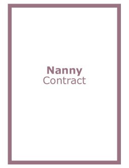 Free Nanny Contract Template in Google Docs and Microsoft Word ...