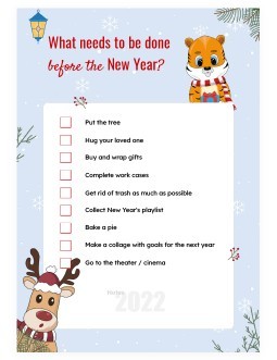Free New Year's Checklist Template In Google Docs