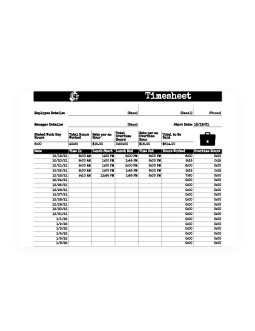 Free Old Style Timesheet Template In Google Sheets