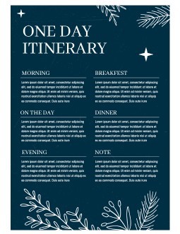 Free One Day Itinerary Template | thegoodocs.com