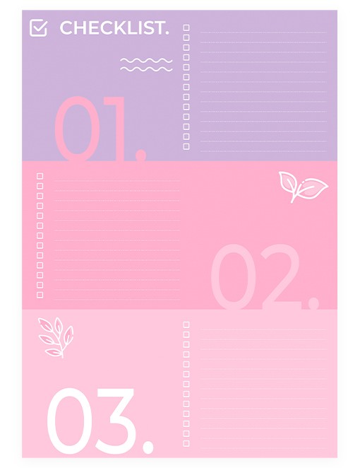 Free Pink Checklist Template in Google Sheets and Microsoft Excel ...