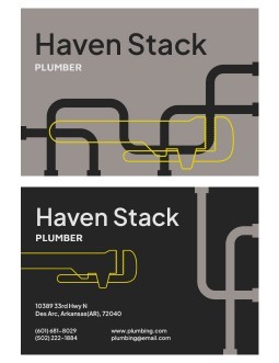 Free Plumber Business Card Template in Google Docs and Microsoft Word ...