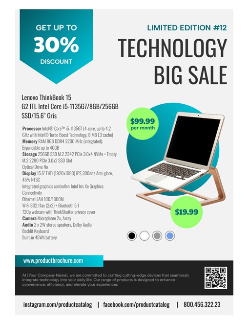 Free Product Discount Brochure Template in Google Slides and Microsoft ...