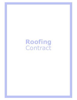 Free Roofing Contract Template in Google Docs and Microsoft Word ...