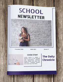 Newsletter Front Page Layout