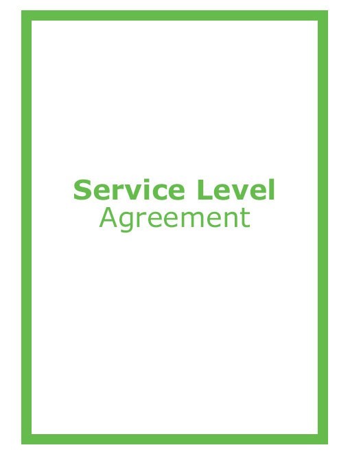 Free Service Level Agreement Template In Google Docs