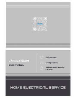 Electrician Business Cards Template
