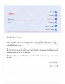 Free Simple Cover Letter Template in Google Docs and Microsoft Word ...