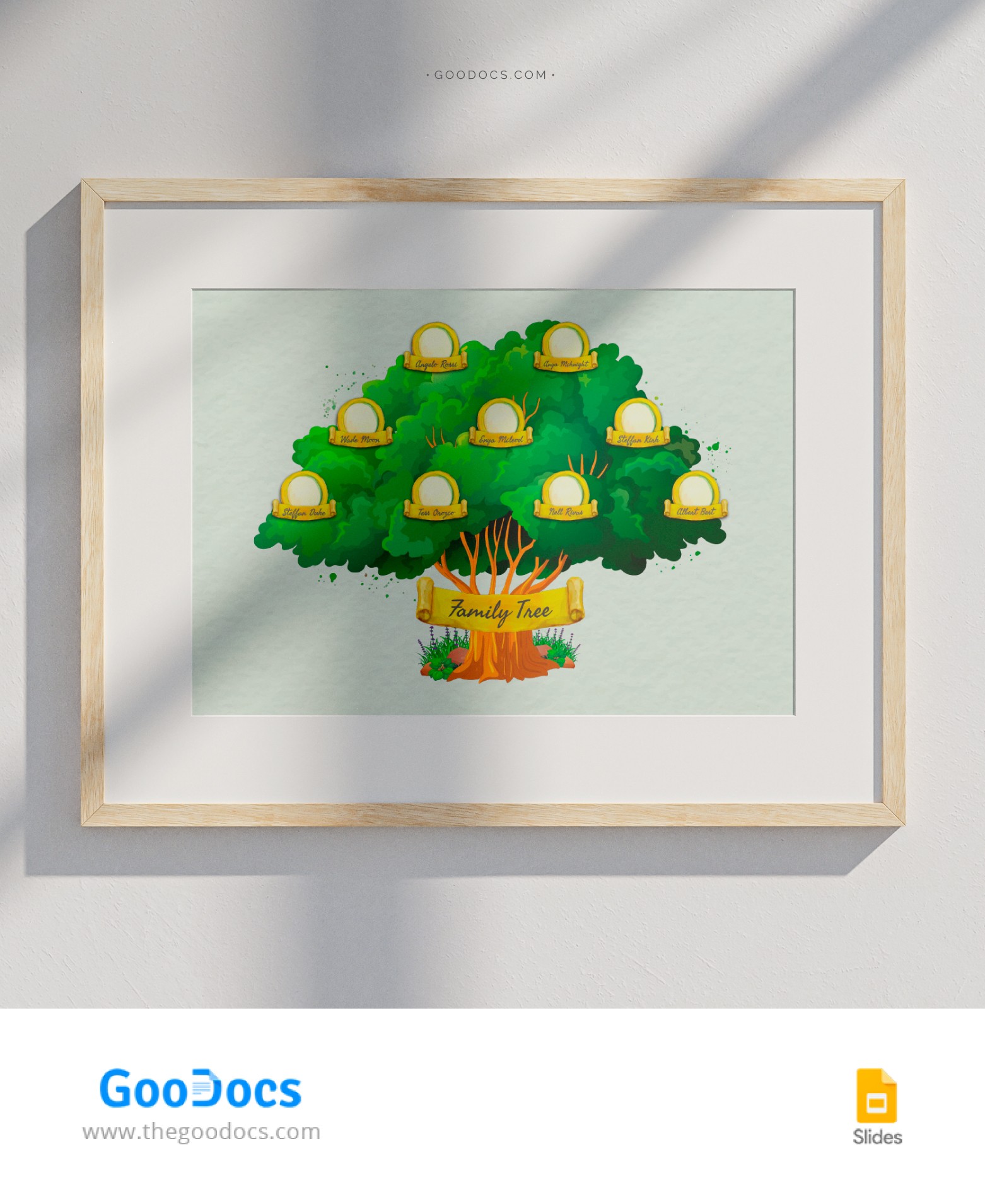 Free Simple Family Tree Template In Google Slides