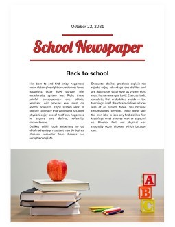 Free Simple Newspaper School Template for Google Docs and Microsoft ...