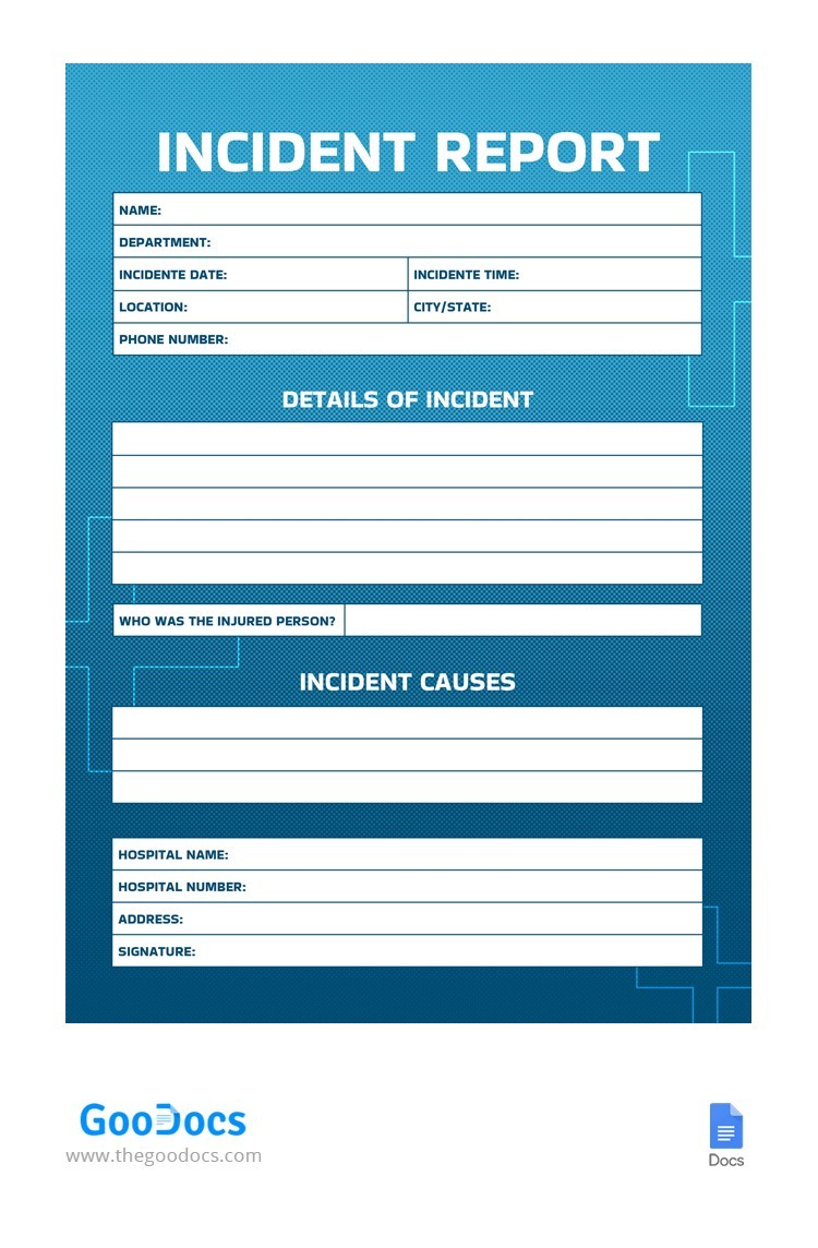 Incident Report Sample