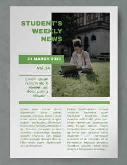 Free Student's Weekly News Newspaper Template for Google Slides and ...