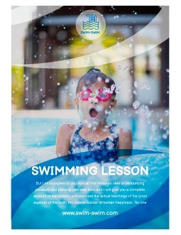 Free Swimming Lesson Brochure Template in Google Docs and Microsoft ...