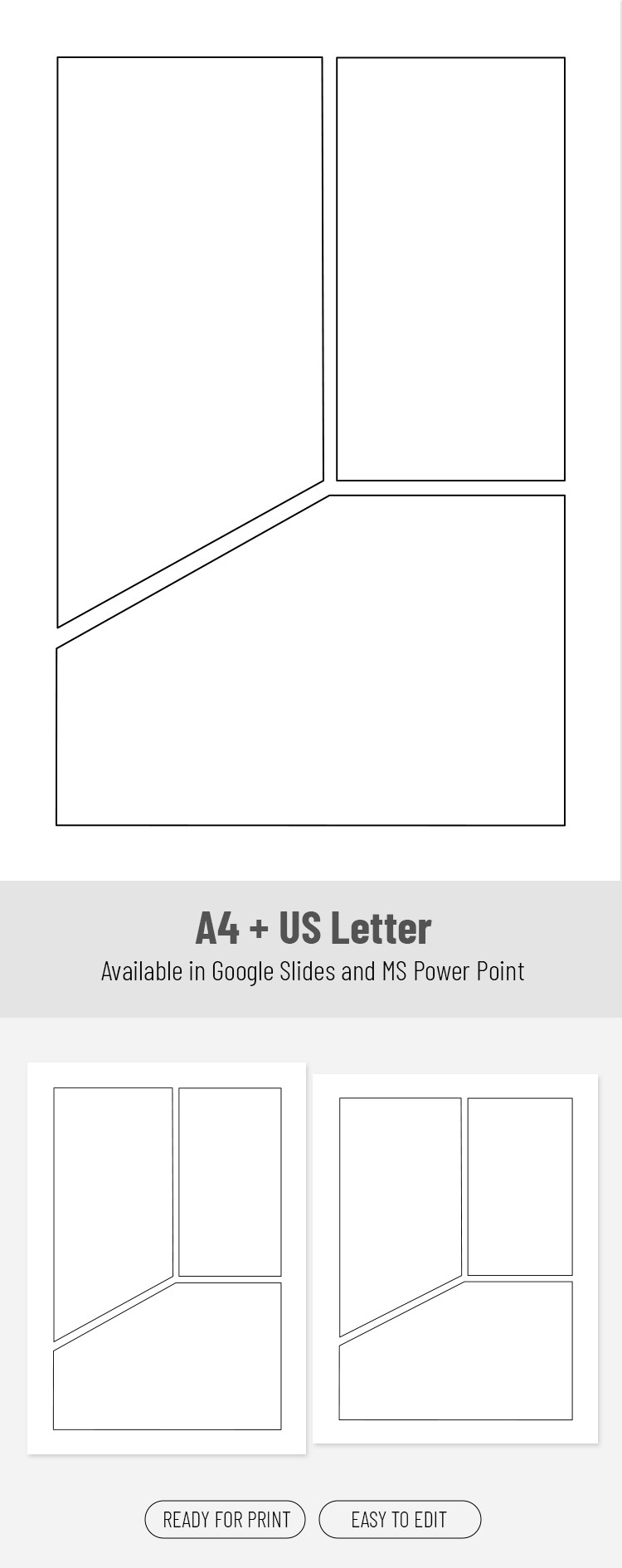 Free Three Рanel Comic Strip Template for Elementary Students In Google ...