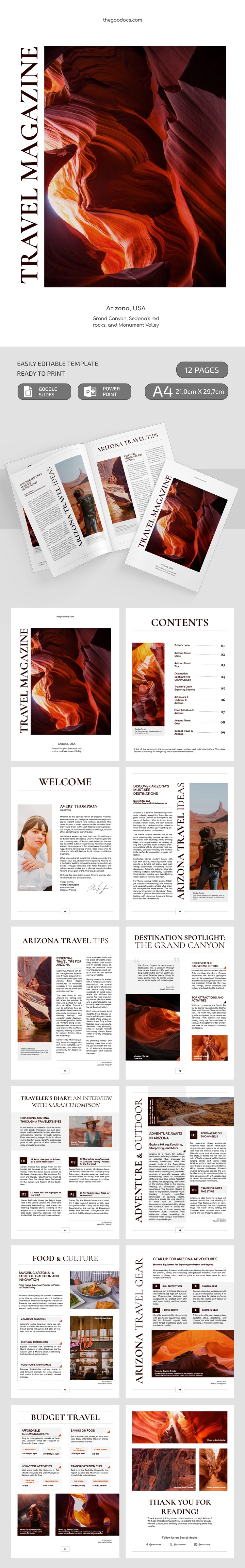 Blank Magazine Article Template