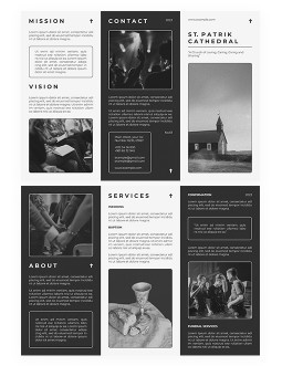 Free Trendy Church Brochure Template in Google Docs and Microsoft Word ...