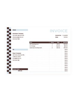 Free Web Developer Invoice Template In Google Docs
