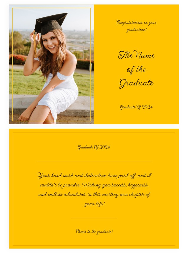 Postcard Graduation Announcement Templates Graduation Party Invitation