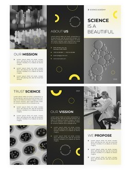 Free Yellow Gradient Science Brochure Template In Google Docs