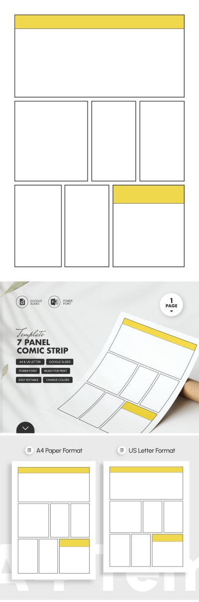 Comic Strip Templates | thegoodocs.com
