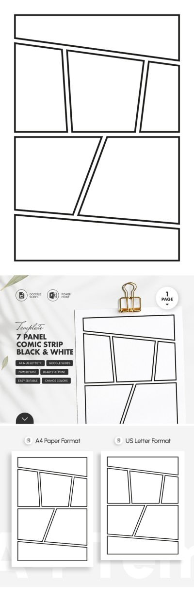 Comic Strip Templates | thegoodocs.com