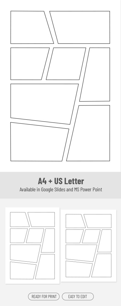 Free Blank 8 Panel Comic Strip Template In Google Slides