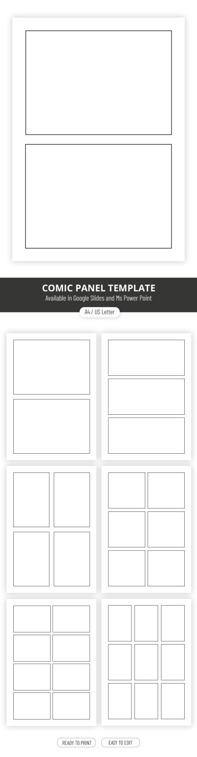 Free Comic Panel Template In Google Slides