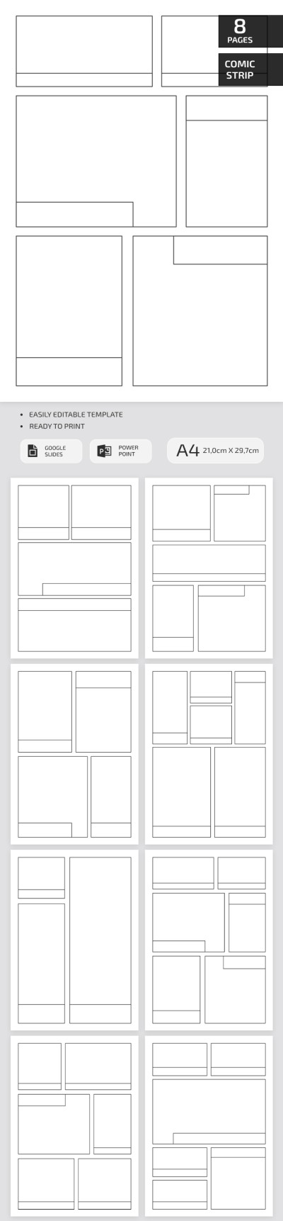 Comic Templates | thegoodocs.com