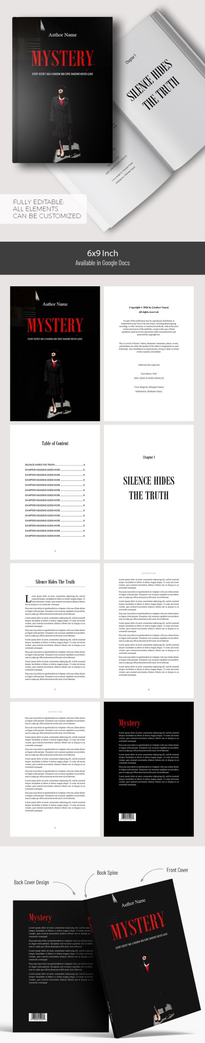 Free Mystery Book Template in Google Docs and Microsoft Word ...