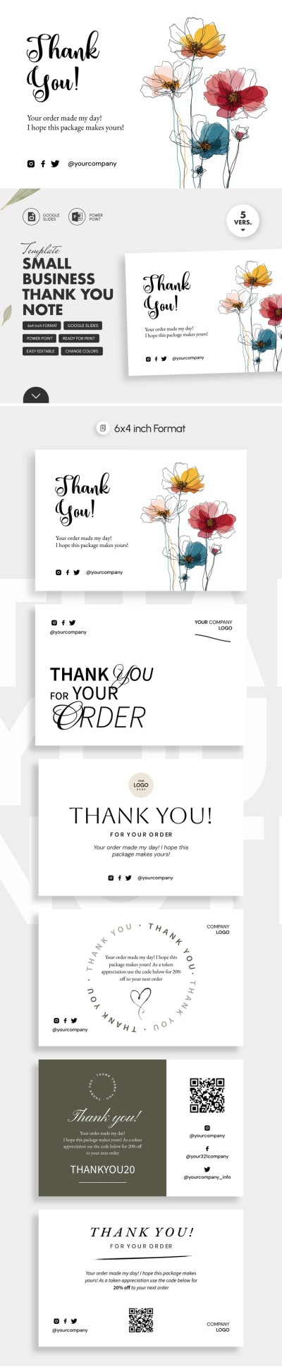 Free Thank You Note Templates for Google Docs and Word | thegoodocs.com